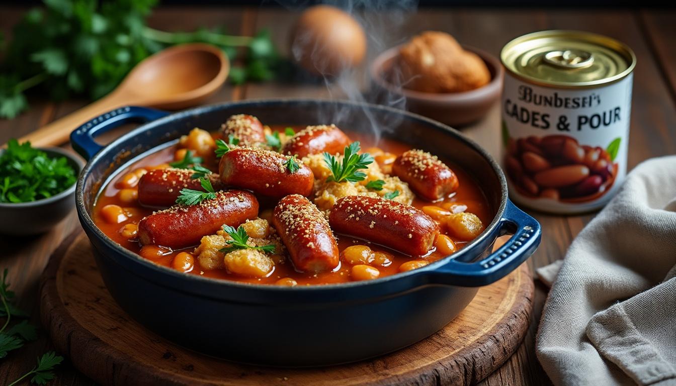 Cassoulet avec haricots en boîte : une recette facile pour les débutants